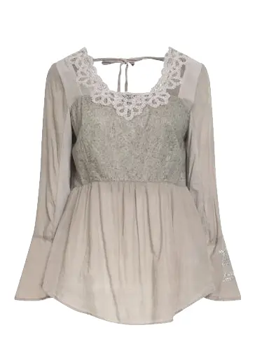 ELISA CAVALETTI BY DANIELA DALLAVALLE Peplum Top - Beige