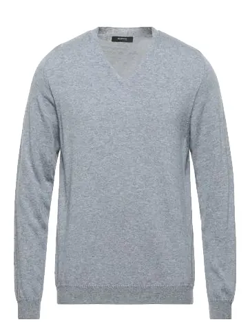 Alpha Studio Sweater In Viscose, Nylon, Wool, Cashmere, And Polyester Blend - Grey