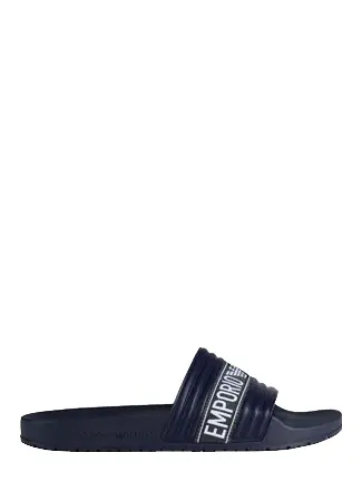 Emporio Armani Sandals In Pvc And Polyurethane - Navy