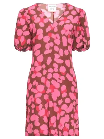 SEMICOUTURE Mini Flared Dress - Pink