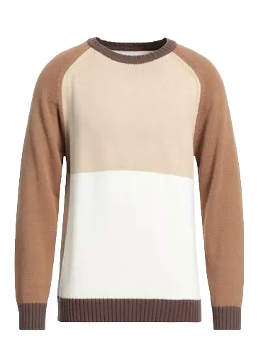 SEINSE Knitted Multicolor Sweater - Beige
