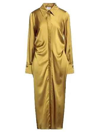 BERNA Midi Shirt Dress - Yellow