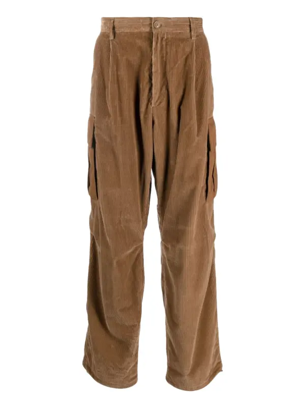 Moncler Corduroy Wide-leg Trousers - Brown