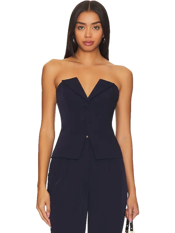 LOVERS AND FRIENDS Colette Top - Navy Blue
