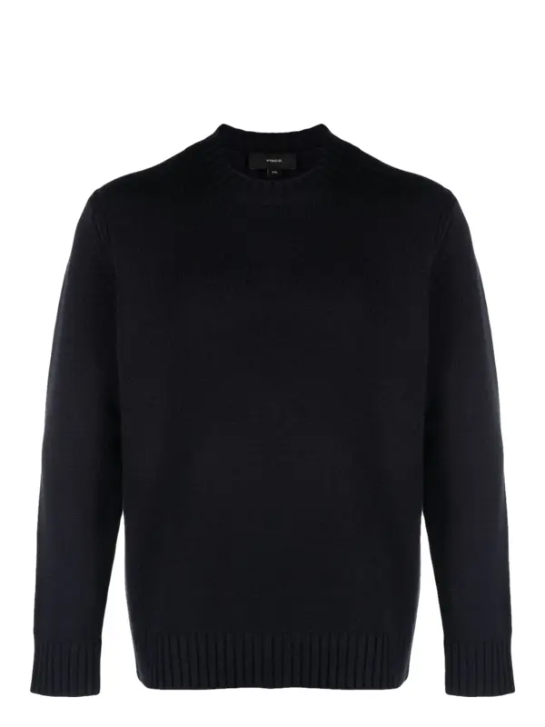 Vince Crew-neck Wool-blend Jumper - Blue