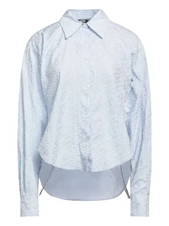 Gcds Logo-print Cotton Shirt - Blue