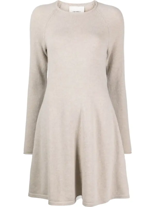 LISA YANG Didih Cashmere Dress - Neutrals
