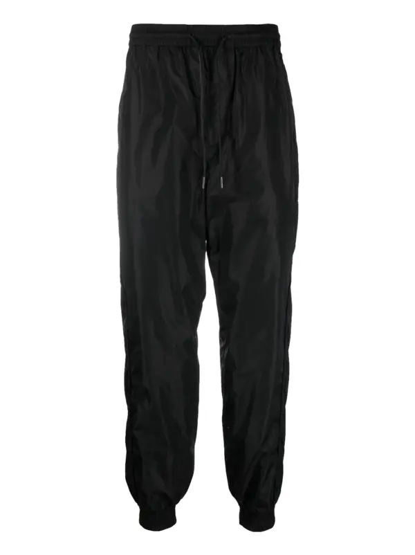 JUUN.J Drawstring-waistband Tapered Trousers - Black