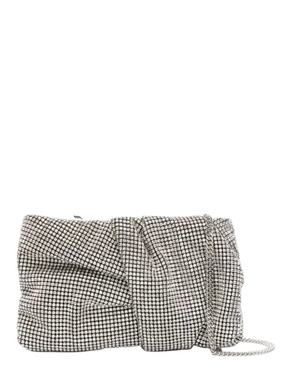 JIMMY CHOO Bonny Crystal-embellished Clutch - Silver
