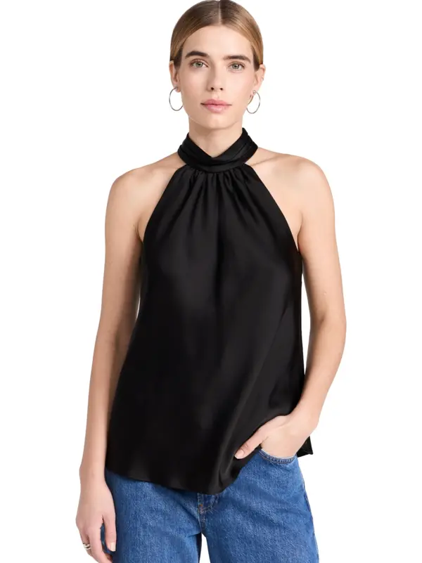 Simkhai Thea Halter Top - Black