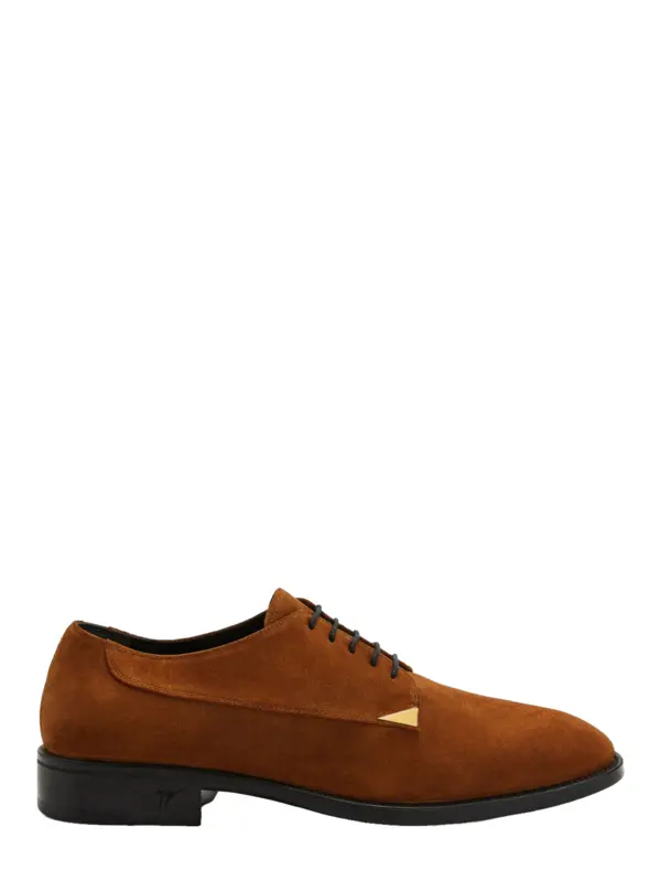 GIUSEPPE ZANOTTI Stwert Suede Derby Shoes - Brown