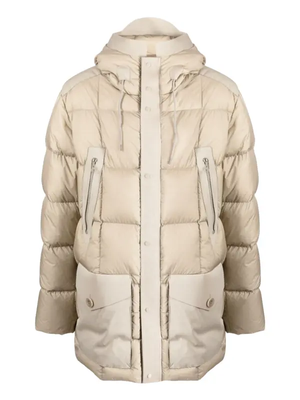 TEN C Norsel Hooded Padded Coat - Neutrals