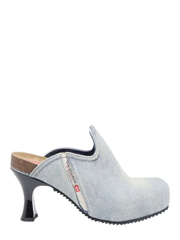 Diesel D-woodstock Denim Mules - Blue