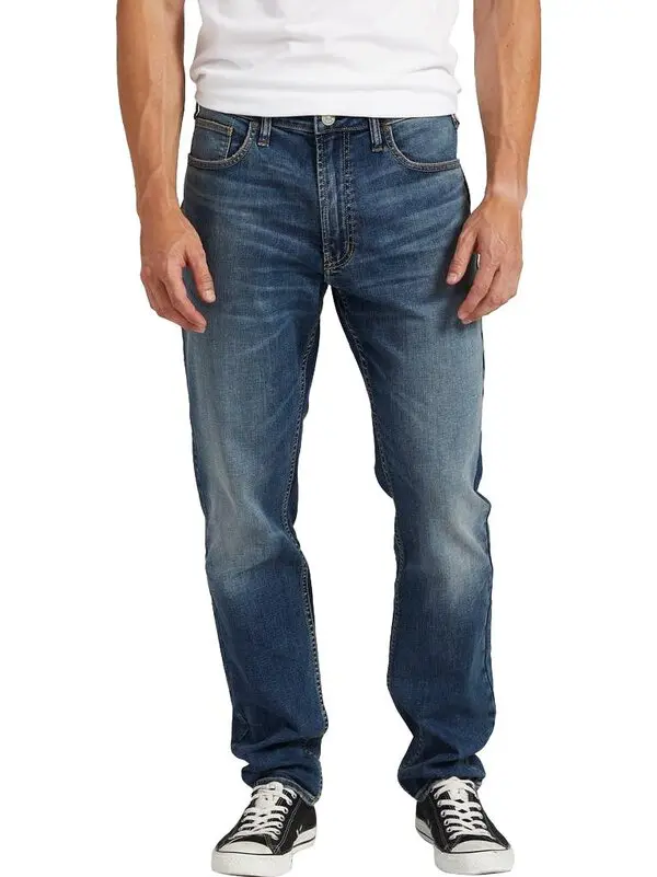 SILVER JEANS CO. Risto Athletic Fit Skinny Leg Jeans - Indigo