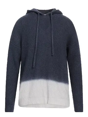 120% Lino Knitted Hoodie - Navy