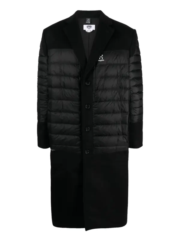 Junya Watanabe Logo-print Padded Coat - Black