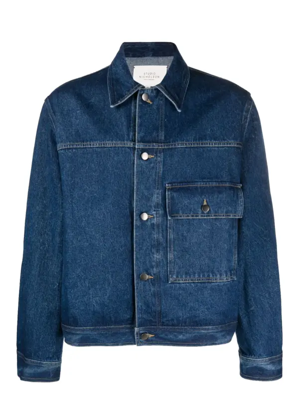Studio Nicholson Petar Denim Jacket - Blue