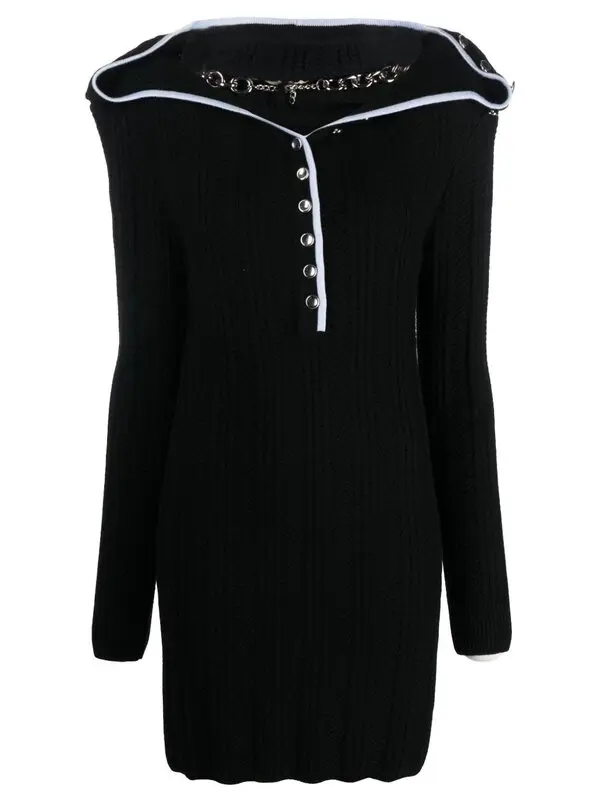 Y/project Merino Wool Mini Dress - Black