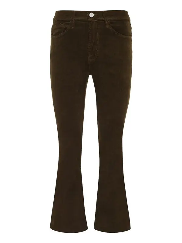 FRAME Le Mini Boot Corduroy Trousers - Brown