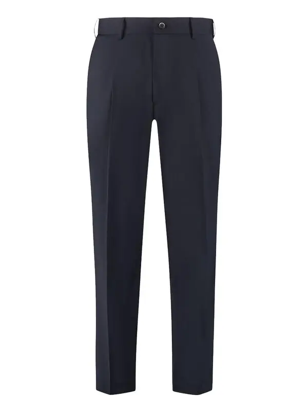 THE (ALPHABET) Wool Blend Tailored Trousers - Blue