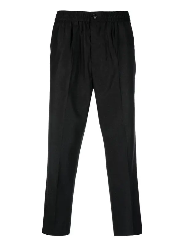 Ami Cropped Tailored Trousers - Grey