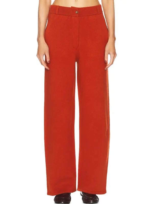Guest In Residence Tailored Cashmere Pant - Chai