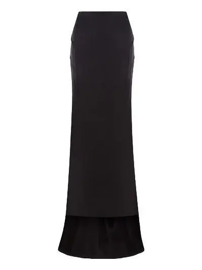 DEL CORE Long Skirt - Black