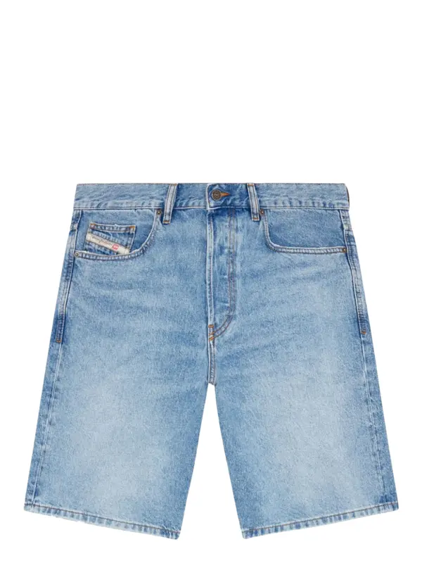Diesel Logo-appliqué Denim Shorts - Blue