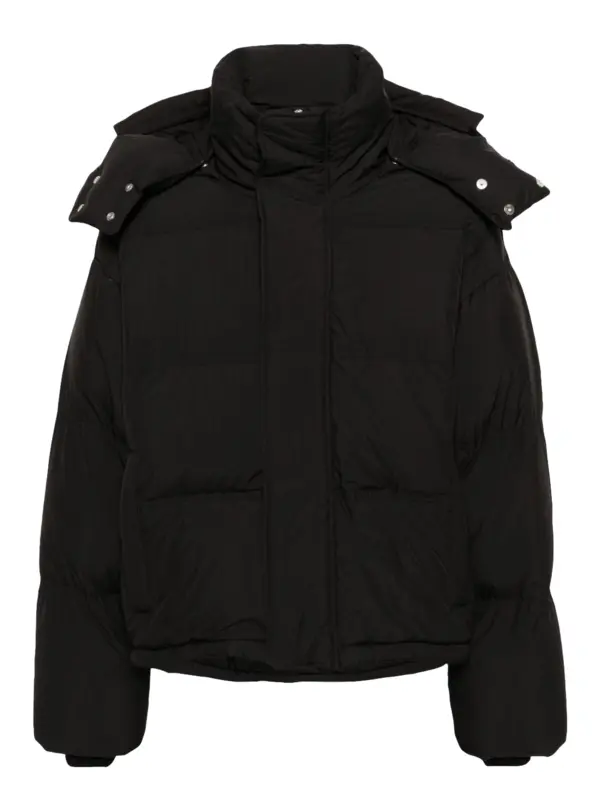 Ami Logo-appliqué Puffer Jacket - Black
