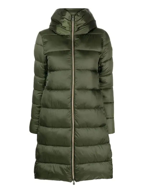 SAVE THE DUCK Lysa Hooded Puffer Coat - Green