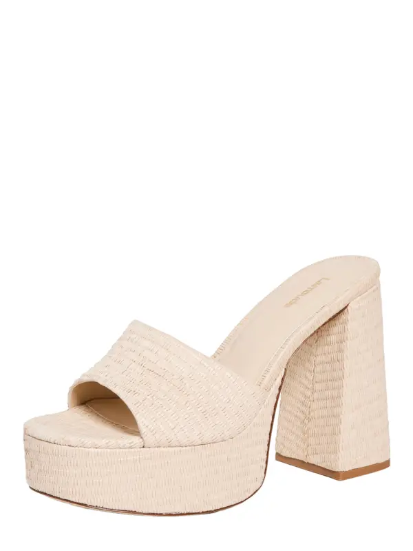 Larroude Dolly Mules - Natural
