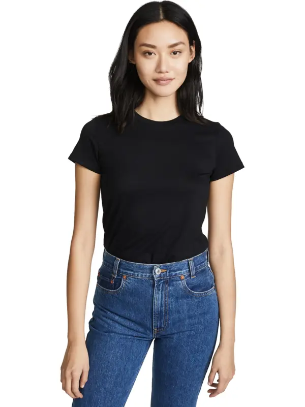 Vince Essential Crew Tee - Black