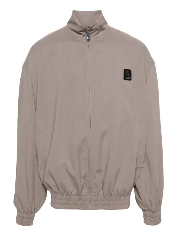 Gcds Logo-appliqué Jacket - Grey