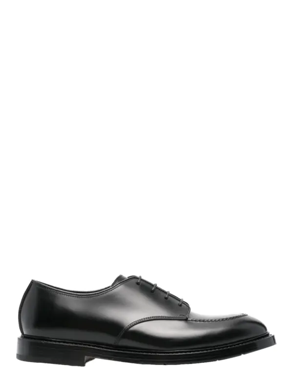 Premiata Lace-up Leather Derby Shoes - Black