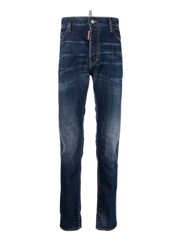 Dsquared2 Cool Guy Mid-rise Slim-leg Jeans - Blue