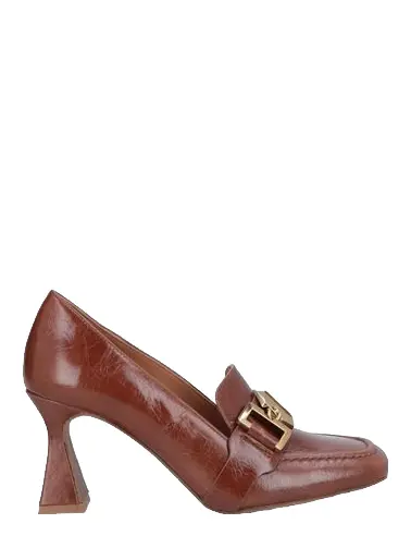 BRUNO PREMI Leather Pumps With Appliqués - Brown