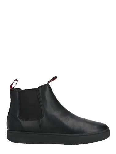 Fitflop Ankle Boots In Leather - Black