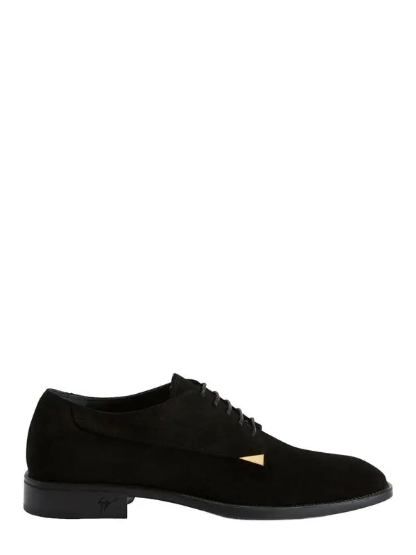 GIUSEPPE ZANOTTI Stwert Suede Derby Shoes - Black