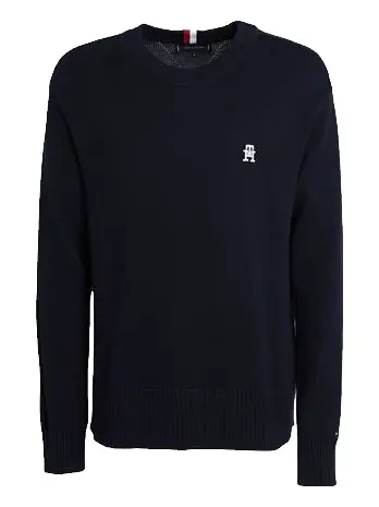 Tommy Hilfiger Cotton Crewneck Sweater - Blue