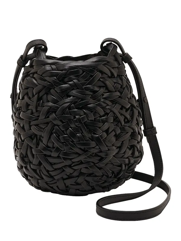 Loewe Nest Small Basket Bucket Bag - Black