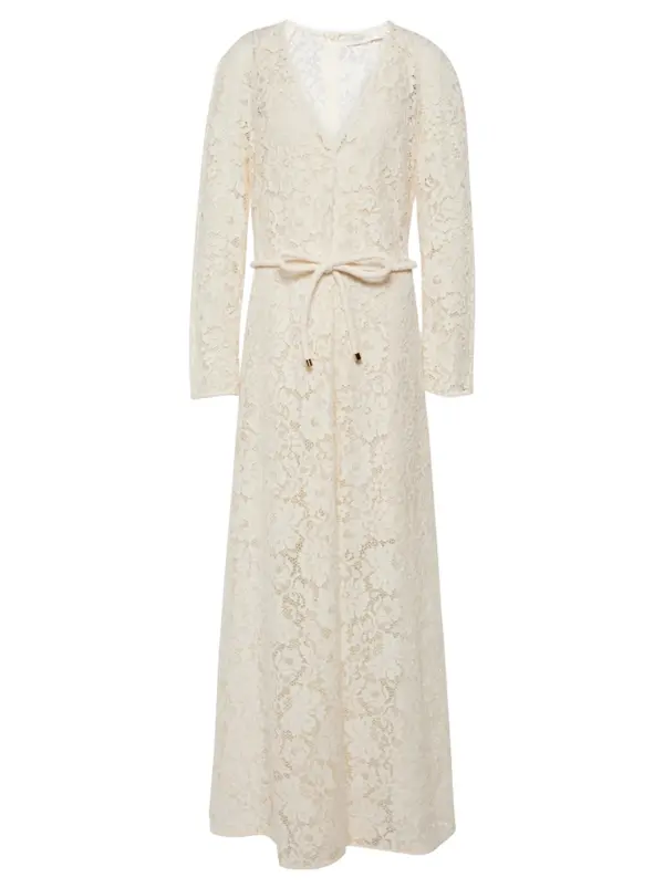 Zimmermann Matchmaker Lace Maxi Dress - White