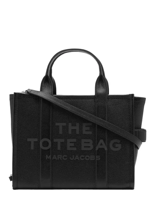Marc Jacobs Leather Medium Tote Bag - Black
