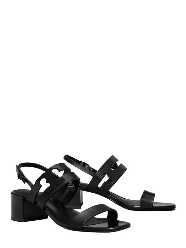 Tory Burch Ines Heeled Sandal - Perfect Black/perfect Black