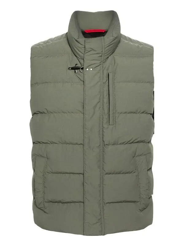 FAY High-neck Padded Gilet - Green