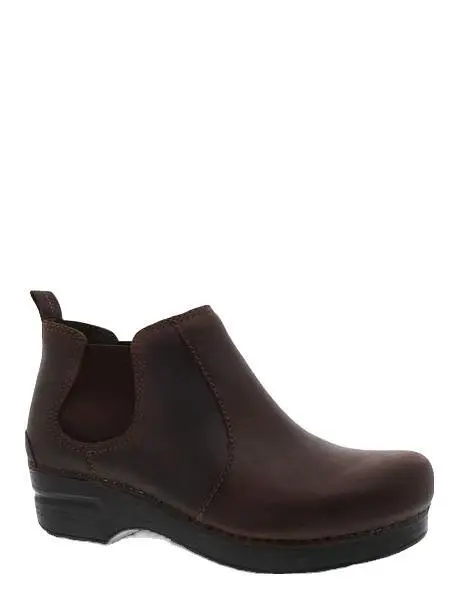 Dansko Frankie Chelsea Bootie - Antique Brown Oiled