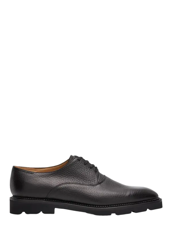 John Lobb Zennor Grained Leather Derby Shoes - Black