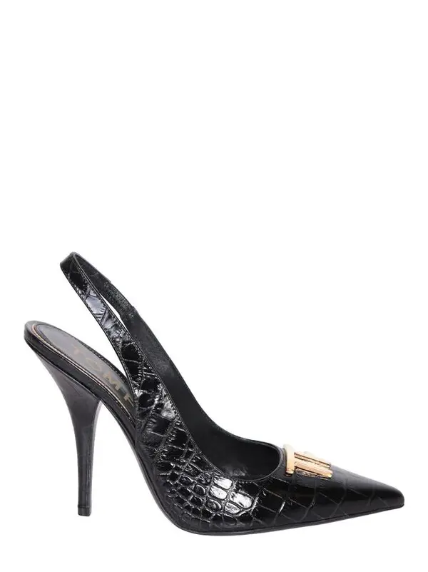 TOM FORD High Heel Slingbacks - Black