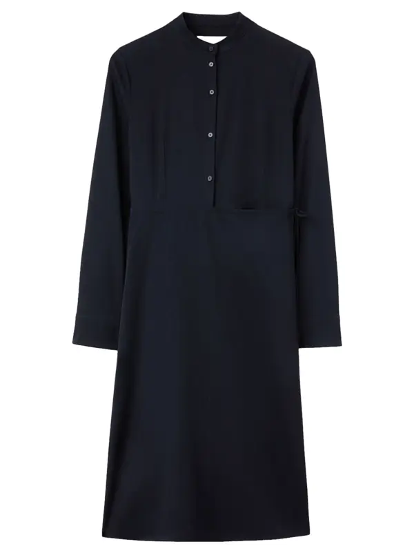 JIL SANDER Wrapover-panel Shirtdress - Blue