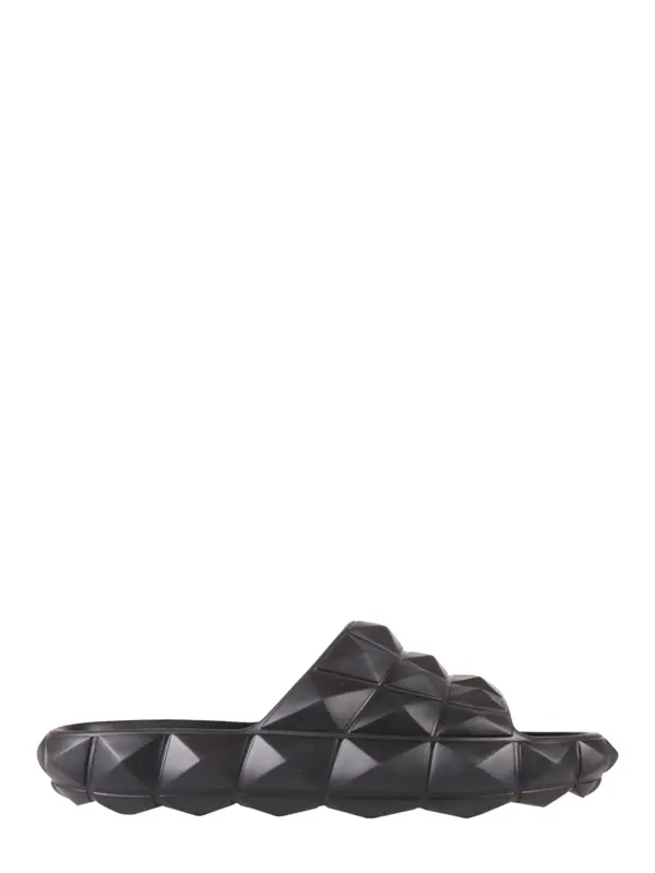 Valentino Garavani Bedford Studded Slippers - Black