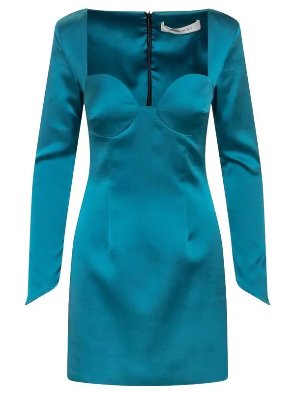 NINEMINUTES The Elise Long-sleeved Dress - Blue
